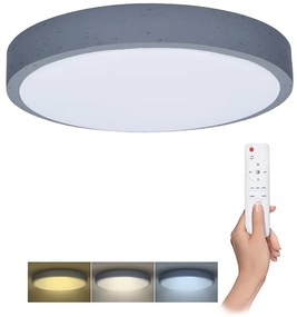 Solight LED osvětlení s dálkovým ovladačem Grey, 60W, 4200lm, 49cm, změna chromatičnosti, stmívatelné