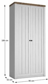 Tempo Kondela, s.r.o. Skříň, sosna Andersen / dub lefkas, PROVANCE