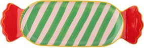 Kameninový tác s vánočním motivem 10,5x28 cm Caramella – Bloomingville