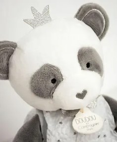 Doudou Dárková krabička - Plyšová panda s dečkou 28 cm