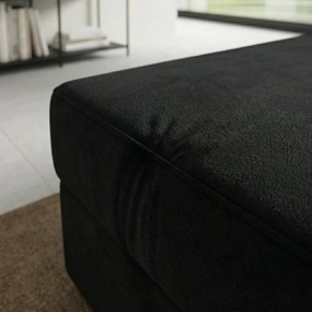 Rohová rozkládací sedací souprava do L MOKKA, 236 cm, s úložným prostorem Roh pohovky: Levý roh, Barva látky Kronos: Tmavě modrá (Kronos 09)