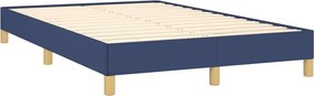 Box spring postel s matrací a LED modrá 120x190 cm textil 3270101