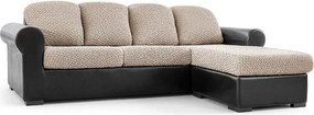 Bielastické potahy MODULO béžové  sedák L (40-59 cm x 131-180 cm)