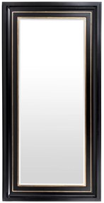 Dřevěné zrcadlo černé 138634