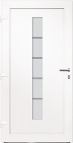 vidaXL Vchodové dveře hliník a PVC 100 x 200 cm [3056809] Barva: antracitová