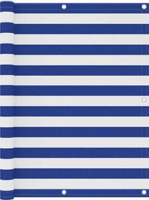 vidaXL Balkonová zástěna 120 x 500 cm 100% polyester oxford [134898] Barva: Bílo-modrá