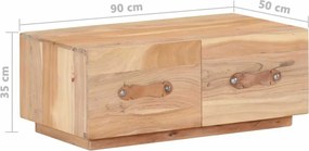 Konferenční stolek 90 x 50 x 35 cm masivní recyklované dřevo 287890