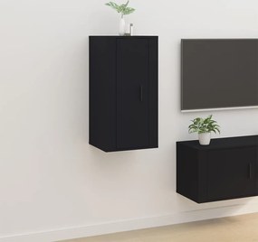 vidaXL Nástěnná TV skříňka 40x34,5x80 cm [816674] Barva: Černá