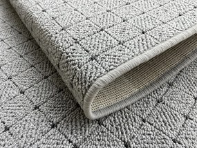 Vopi, Kusový koberec Udinese šedý kruh, 67x67 (průměr) kruh, šedá, chodba / předsíň