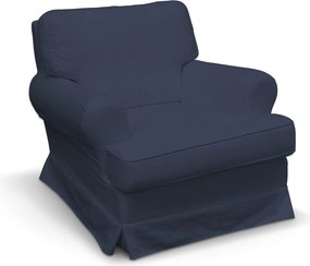 Potah na křeslo Barkaby barva tmavě modrá látka sametová