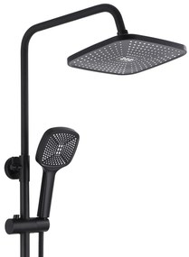 Rea Argus, sprchový set s vanovou výlevkou, černá matná, REA-P2389