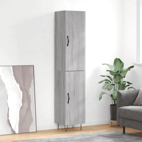 Skříň highboard šedá sonoma 34,5 x 34 x 180 cm kompozitní dřevo