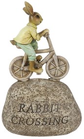 Dekorace králík na kole - 13*6*20 cm