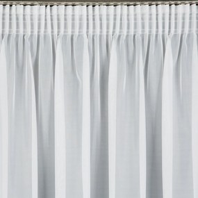 ZÁCLONA NA PÁSCE LUCY 400X150 CM BÍLÁ