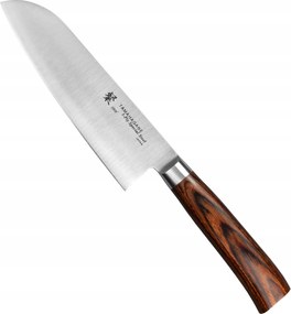 Tamahagane San Brown VG-5 Nůž japonský Santoku 17,5 cm