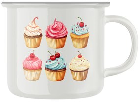 Mablo Keramický retro hrnek "Cupcakes" Hrnek: Keramický retro 400 ml