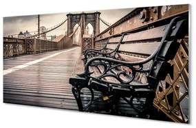akrylový obraz Most bench 125x50 cm