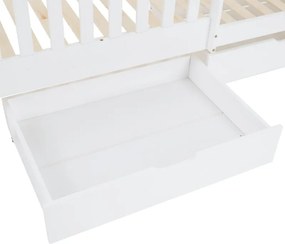 Montessori patrová postel 90x200, bílá, VENITA TYP 2 Kondela 0000396841
