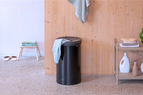 Koš na prádlo Brabantia 60l černý/plastové víko