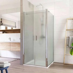 Mereo Lima sprchový kout čtverec 90x90x190 cm sklo Point dveře lítací ALU chrom CK86522K