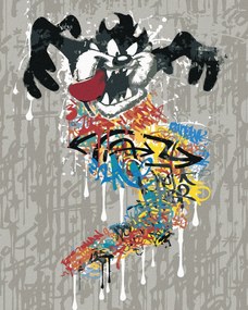 Zuty - taz graffiti (looney tunes), 40×50 cm, bez rámu a bez vypnutí plátna