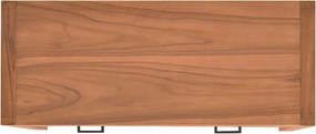 TV stolek 100 x 40 x 45 cm teakové dřevo 325272