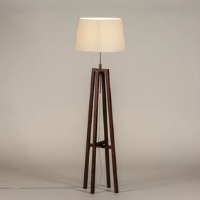 Stojací designová lampa Paola Bianco and Dark Brown