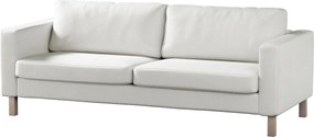 Potah na pohovku IKEA Karlstad 3-místná, nerozkládací, krátký barva krémová látka pletený vzor