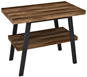Sapho TWIGA umyvadlový stolek 90x72x50 cm, černá mat/dub tmavý VC442-90-11