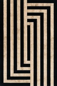 Koberec Agnella Agnus Art Deco II černý