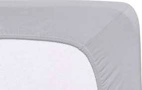 Florella Prostěradlo Avance Jersey Elastan Silber, 90-100x200-220 cm