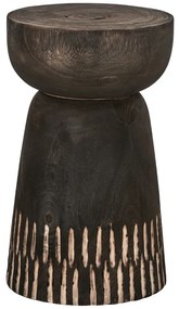 OnaDnes -20% Hoorns Hnědý dřevěný odkládací stolek Pierre 29 cm