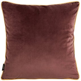 DEKORAČNÍ POVLAK NA POLŠTÁŘ VELVET 45X45 CM BORDOVÁ