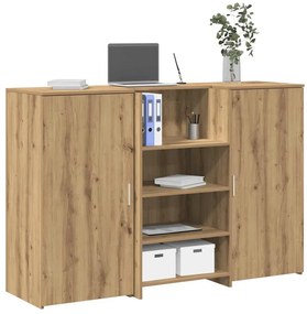 Recepční stůl dub artisan 155x50x103,5 cm kompozitní dřevo 3324204