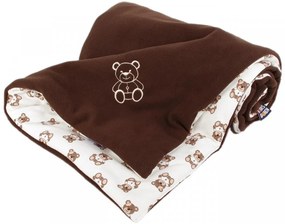 Kaarsgaren Zateplená dětská deka medvěd 70x100 cm hnědá