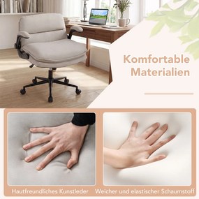 Costway Ergonomická kancelářská židle, výškově nastavitelná psací židle, otočná