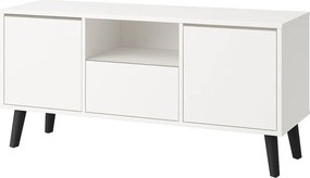 TV stolek 2d1s Borg biały (P)