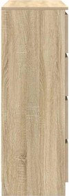 Příborník dub sonoma 100x35x99 cm kompozitní dřevo 3328491