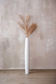 Vysoká váza ISONDRA, sklolaminát, výška 100 cm, bílá