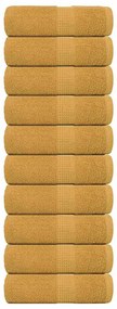 Ručníky pro hosty FROGN 10 ks zlaté 30x50 cm 360 g/m² 136805