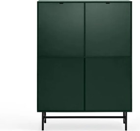 Černo-zelená skříňka 93x130 cm Punto - Teulat