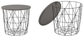 Halmar konferenční stolek MARIFFA barevné provedení šedá, černá