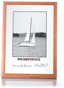 CINNAMON dřevěný rámeček na fotky: 21x29,7cm - A4, zasklení: Sklo