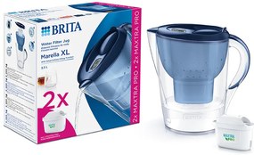 Brita Sada filtrační konvice Marella XL, 3,5 l, modrá + 2 filtry Maxtra Pro Pure Peformance 1052786