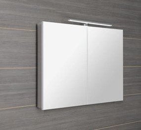 Sapho Sapho, GRETA galerka s LED osvětlením, 101x70x14cm, bílá mat, GR100-0031