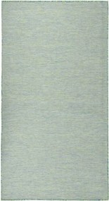 Venkovní hladce tkaný koberec 80x150 cm tyrkysová 340799