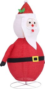 Dekorativní vánoční Santa Claus s LED luxusní tkanina 90 cm 328498