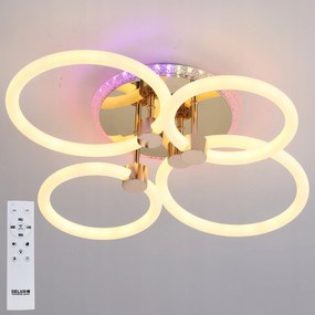 závěsné stropní svítidlo moderní Rgb Lustr Stropní Svítidlo Led Dálkový Ovladač 65W