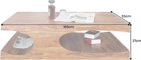Designový konferenční stolek Island 105 cm Sheesham