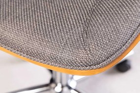 Designová kancelářská židle Uriela ořech / šedá